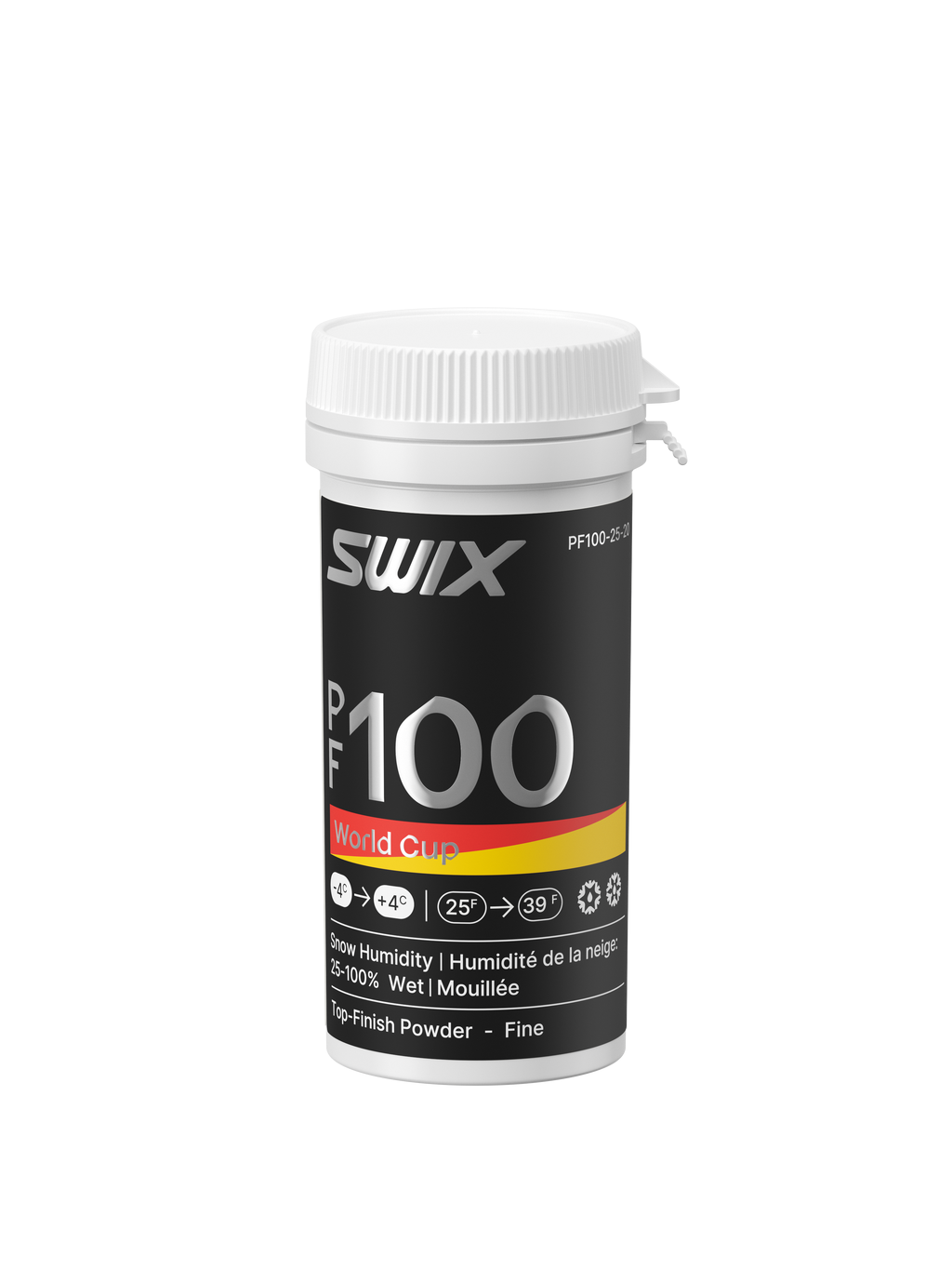Swix PF100 WC Powder Fine Wet | -4/+4 Pulver for våt fin snø - NRP